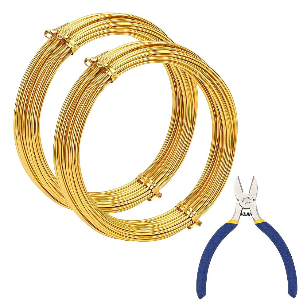 DIY Wire Wrapped Jewelry Kits with Aluminum Wire and Iron Side-Cutting ...