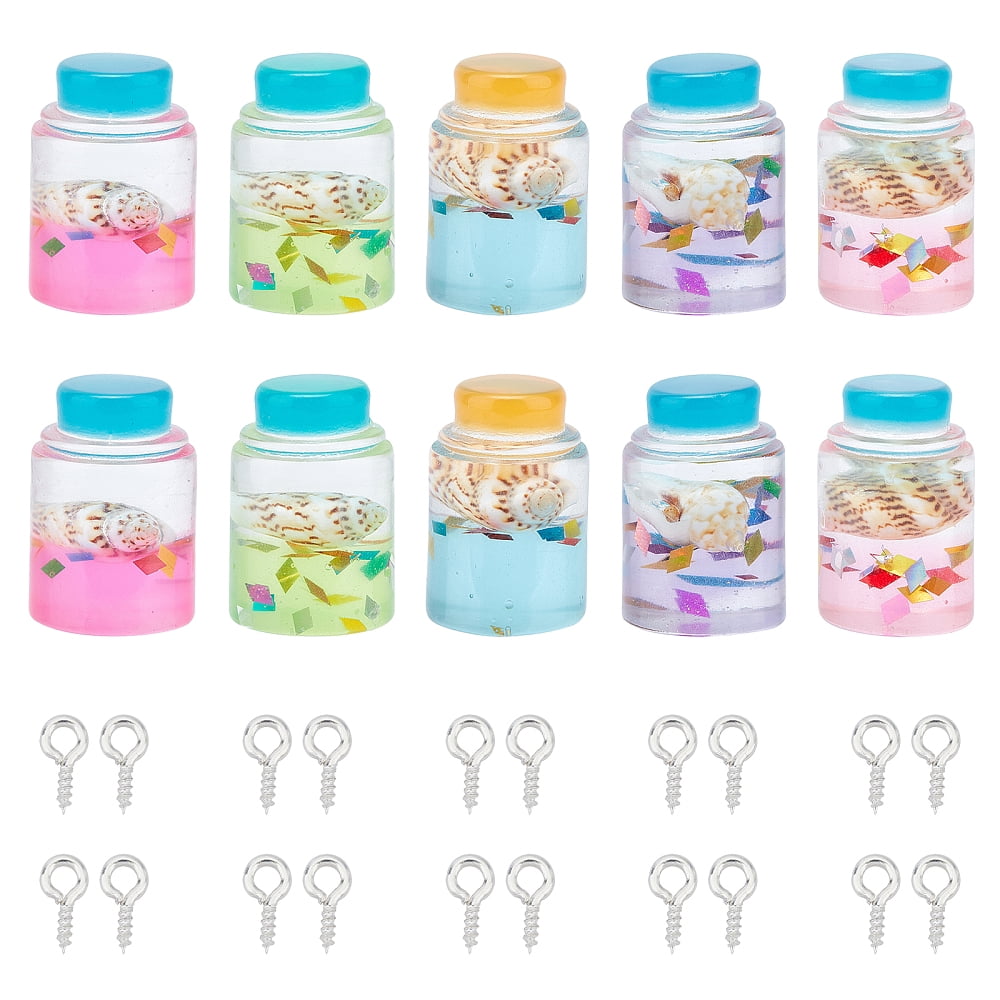 DIY Wishing Bottle Pendant Making Kits include Plastic Bottle Jewelry ...