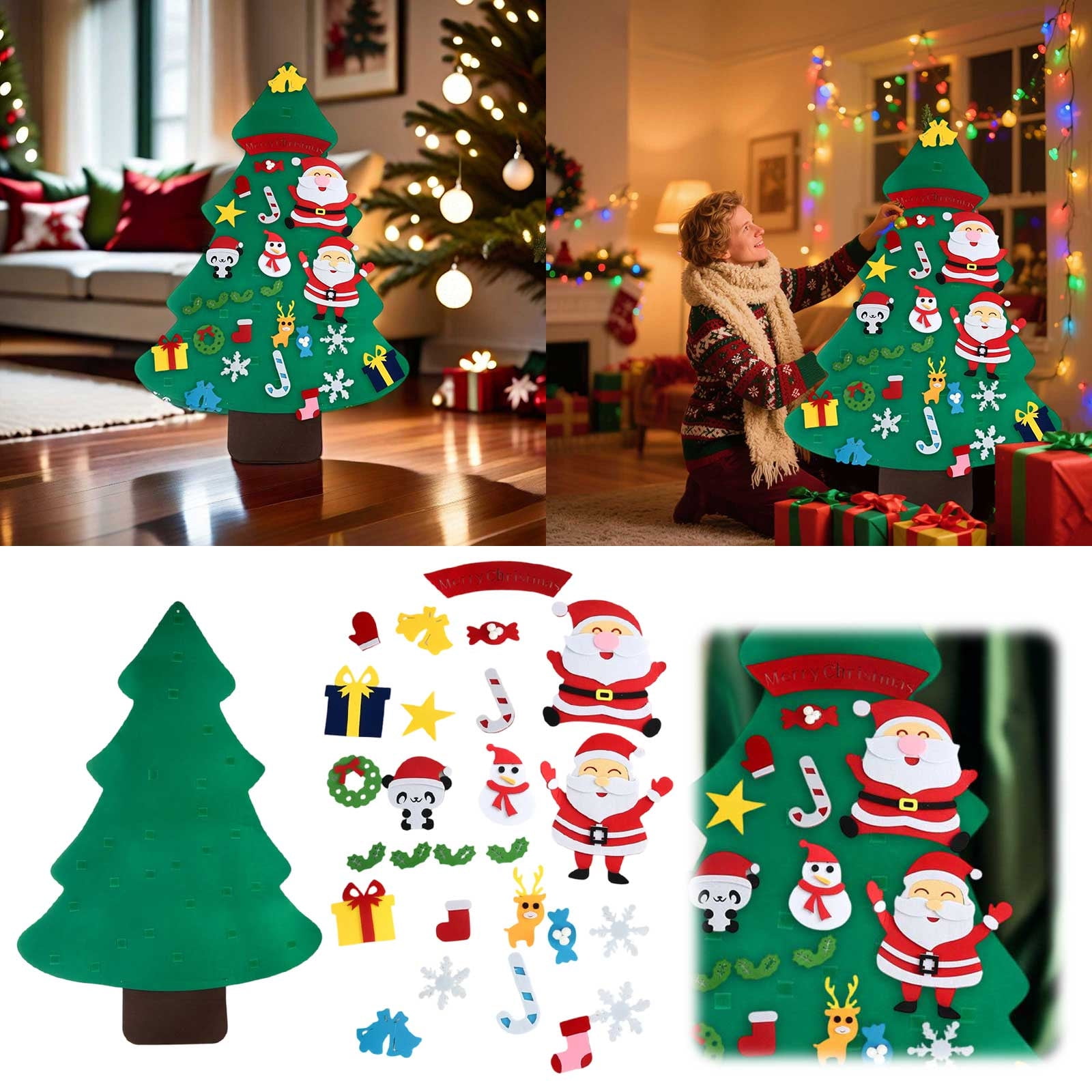 DIY With Lights 3858in Wall Hanging Xmas Craft for Kids Home Holiday ...