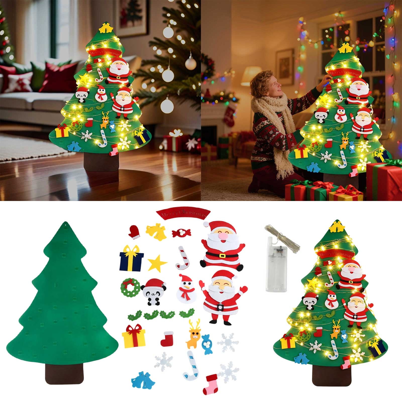DIY With Lights 3858in Wall Hanging Xmas Decoration for Kids Home ...