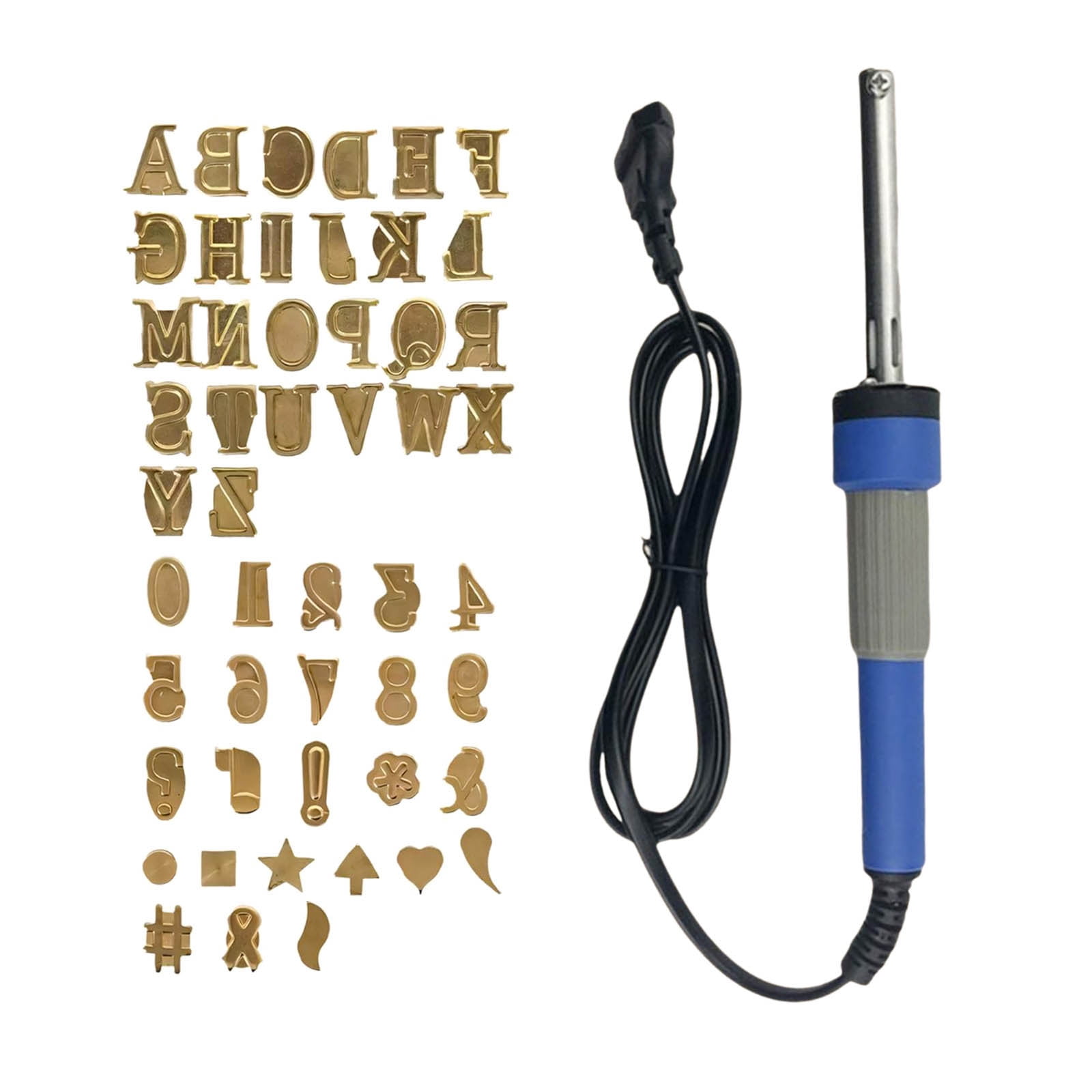 DIY Wood Burning Carving Kit, 50 Copper Mold, Wood Design Embossing ...