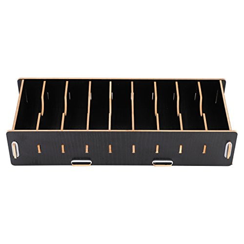 DIY Wood Business Cards Organizer with Dividers Index Card Filing ...