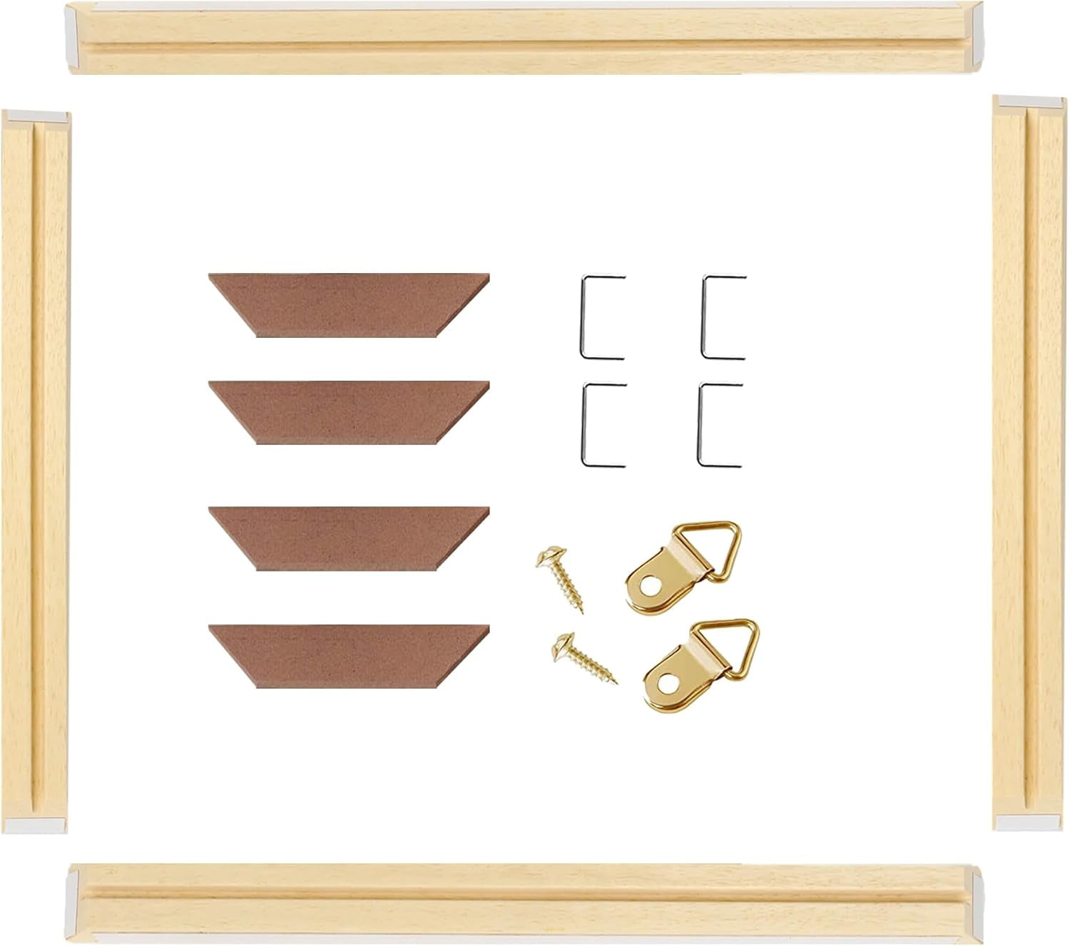 DIY Wood Canvas Frame Kit Stretch Canvas Frame Solid Wood Stretcher ...