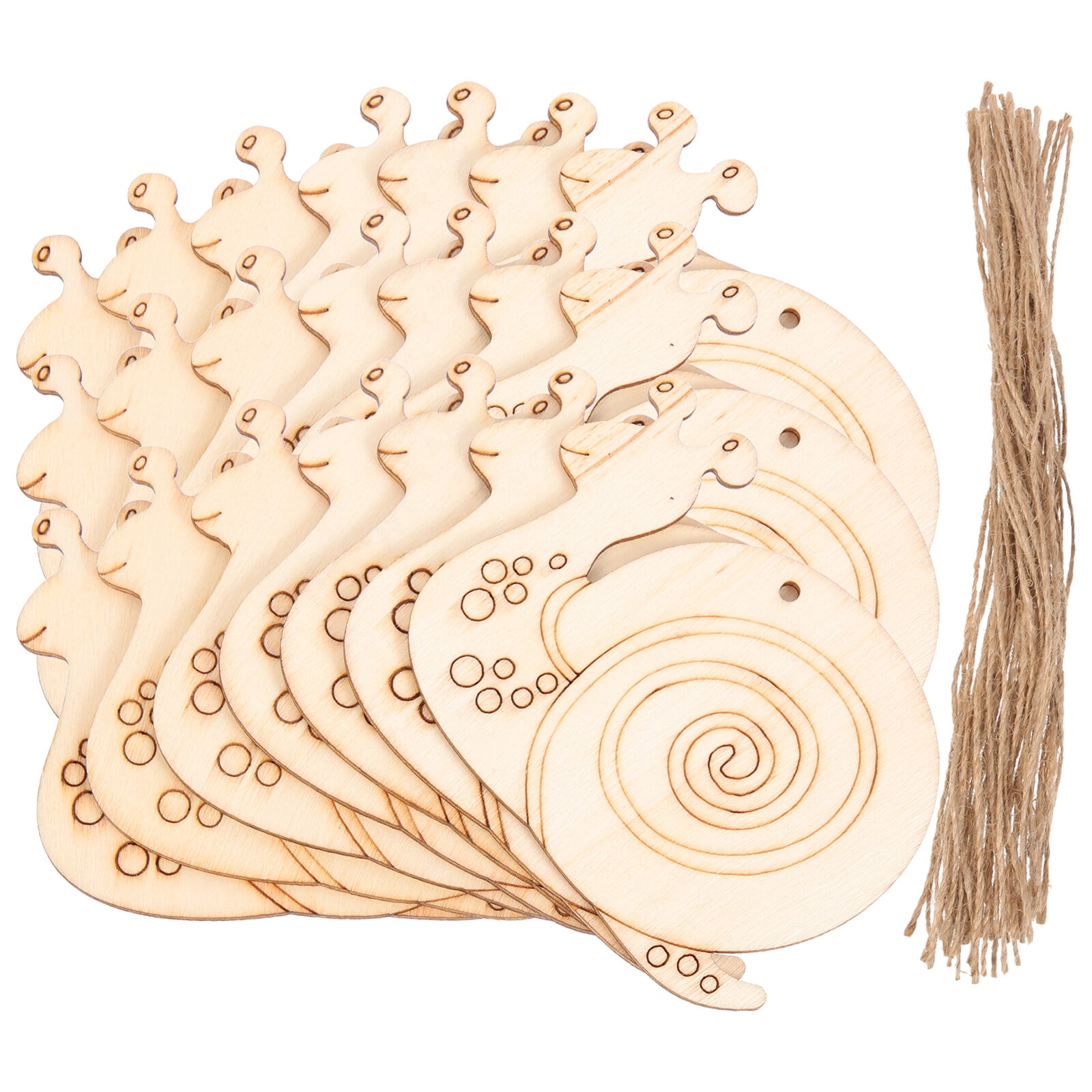 ifundom DIY Wooden Snail Shapes for Home Decor and Party Ornaments 50 ...