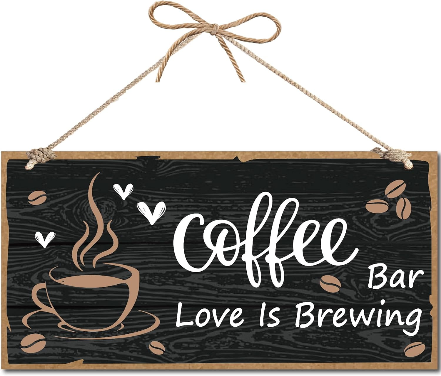 DIY Wood Coffee Sign Coffee Bar Sign Wood Plaque Hanging Sign Coffee ...
