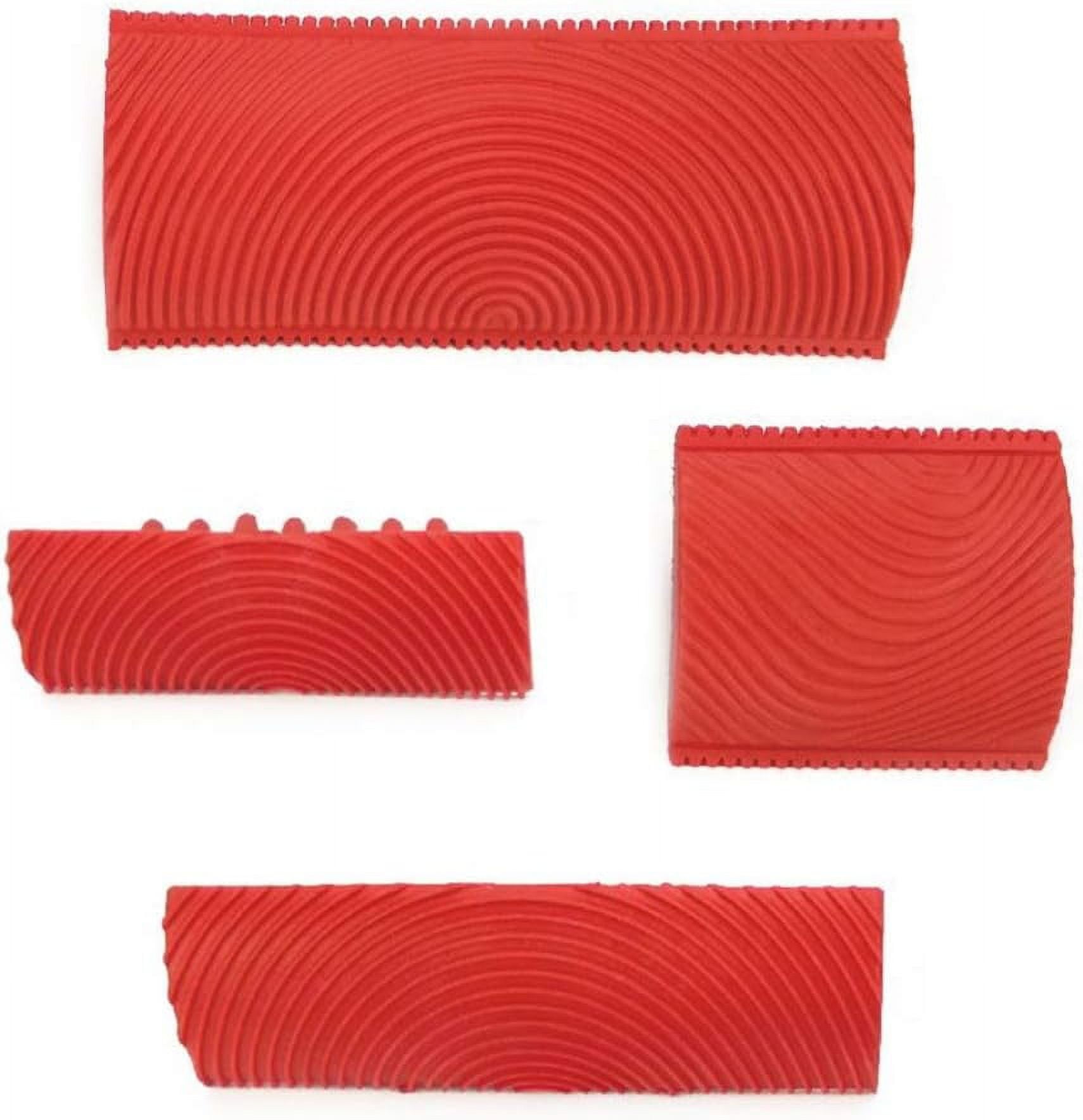 DIY Wood Grain Effect Wall Texture Tools - 4pcs Rubber Paint Rollers ...
