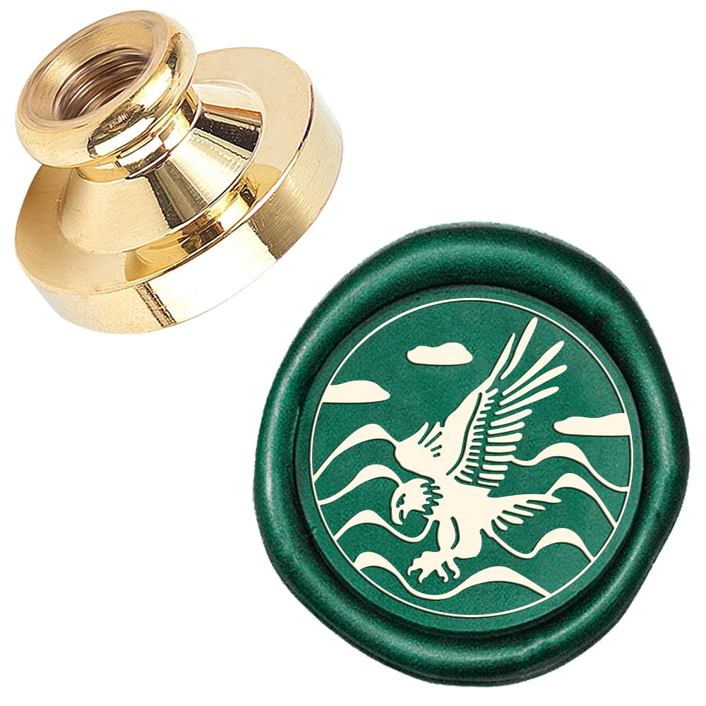 DIY Wood Wax Seal Stamp Scrapbook Brass Stamps Bird Pattern 25mm ...