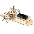 DIY Wooden 3D Electric Ship Model Puzzle Science Experiment Educational ...