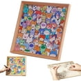 DIY Wooden Cat Puzzle Frame, Wooden Coloring Puzzle, Paintable Creative ...