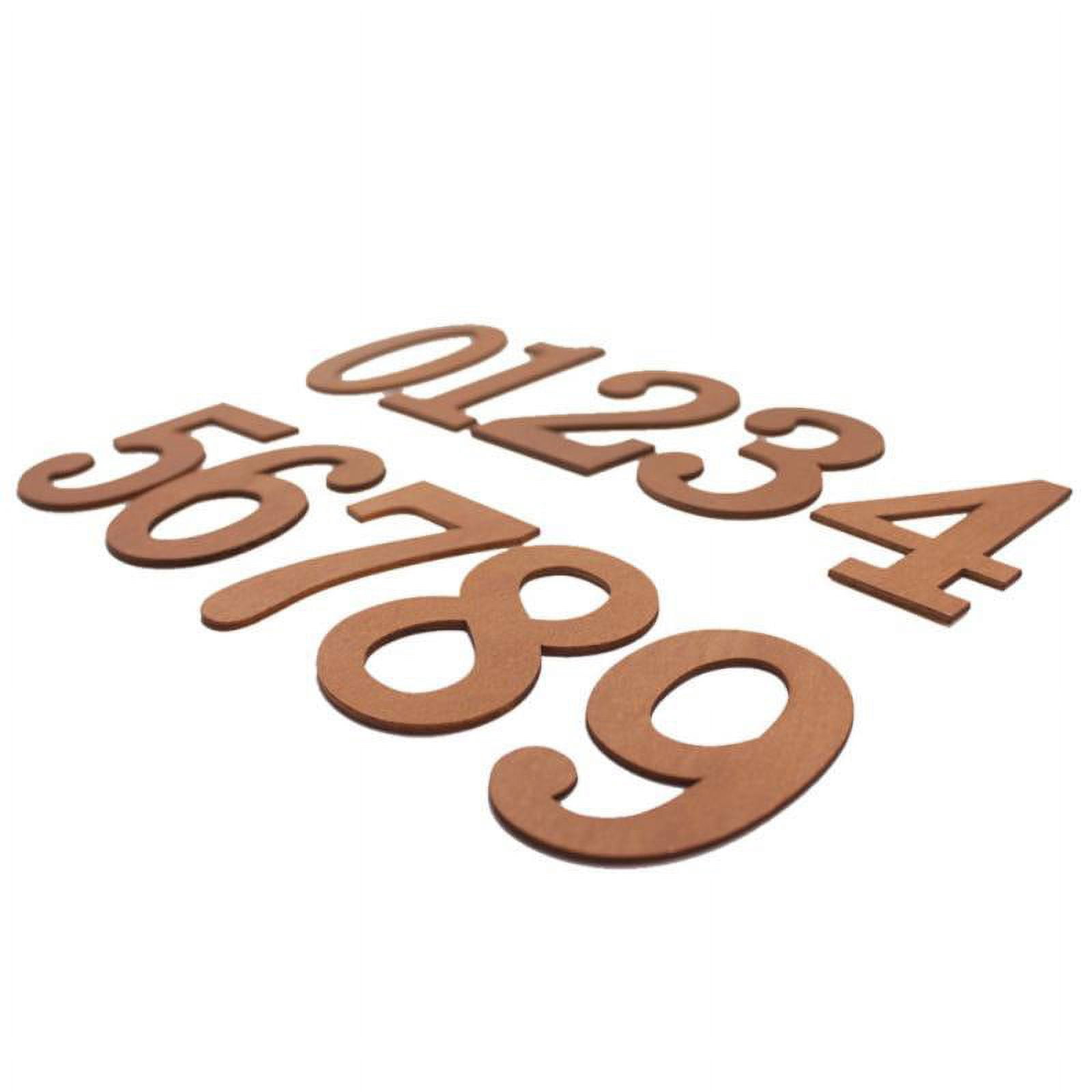 DIY Wooden Number Wood Chips for Number Plate Album Decoration DIY ...