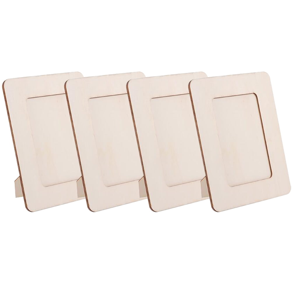 DIY Wooden Photo Frame Blank Picture Unfinished Frames Painting Crafts ...