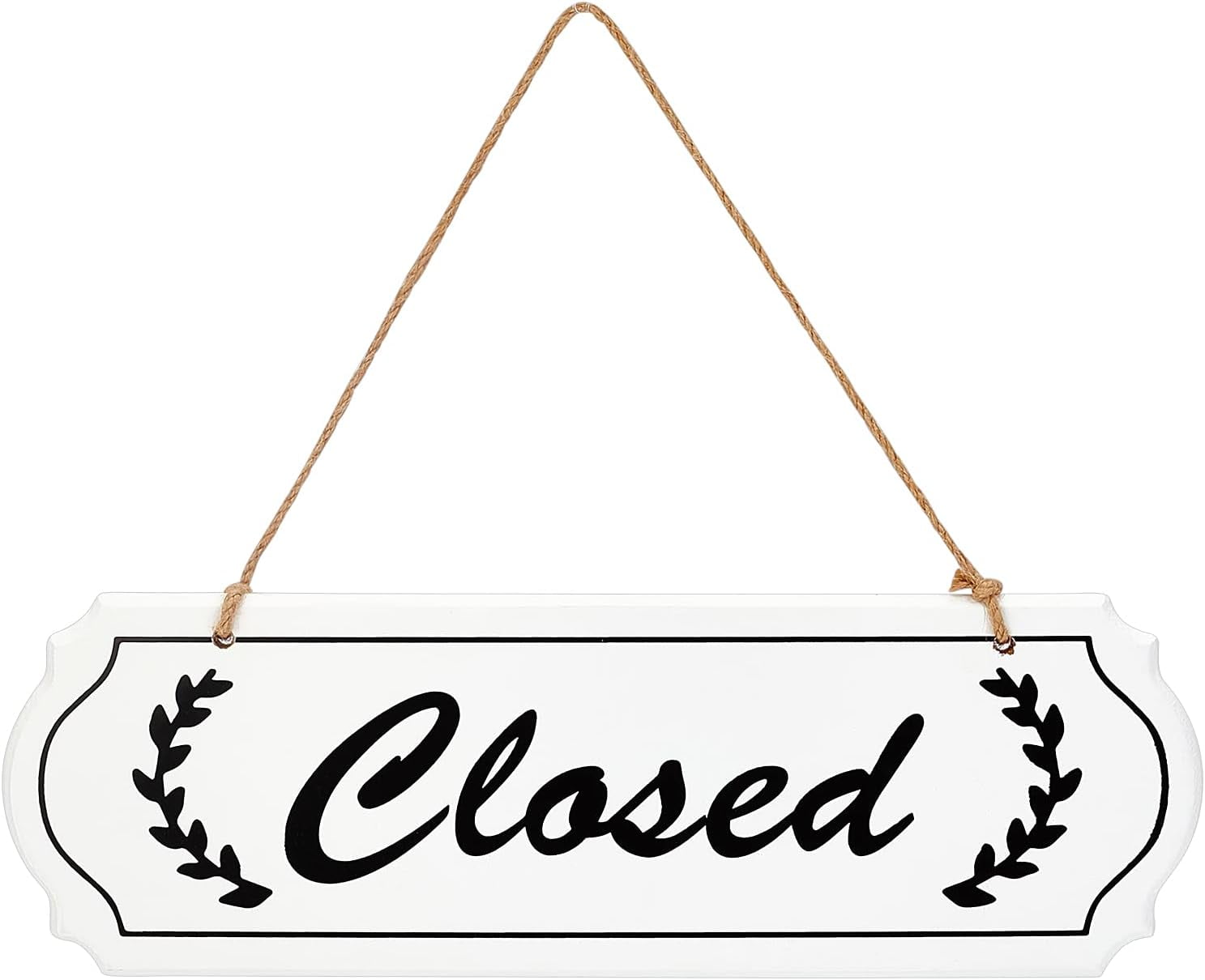 DIY Wooden Plaque Sign Open and Closed Sign Wood Plank Rustic Wall Art ...