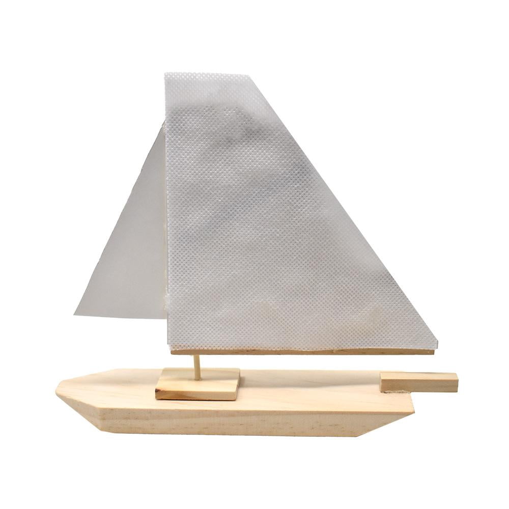DIY Wooden Sailboat Model Kit, Natural, 14-Piece - Walmart.com