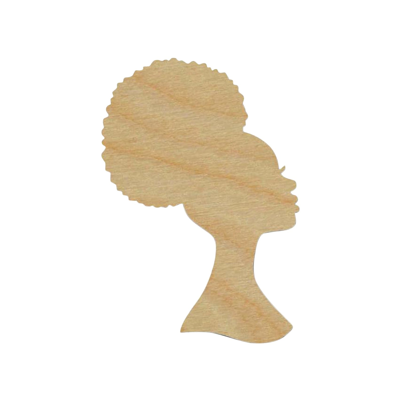 DIY Wooden Silhouette Wreath Template, 15-Inch Black Person Craft ...