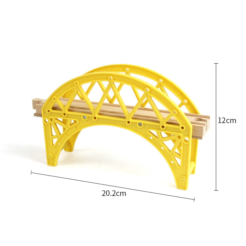 DIY Wooden Track Tools Bridge Train Rail Track Accessories Suitable for ...