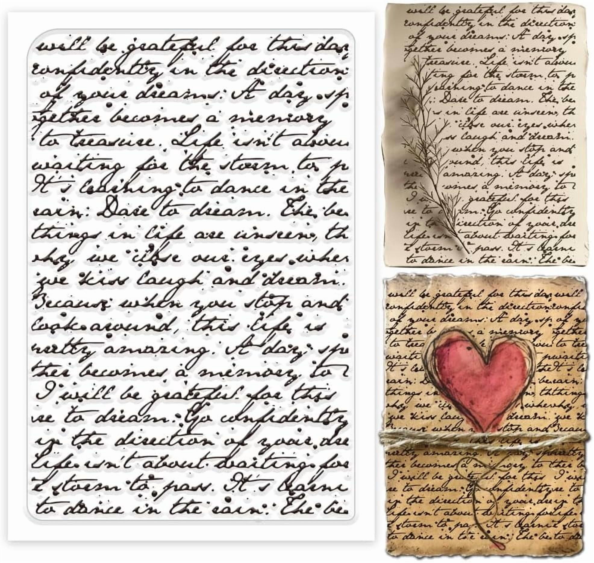DIY Words Background Clear Stamps Transparent Silicone Stamps Rubber ...