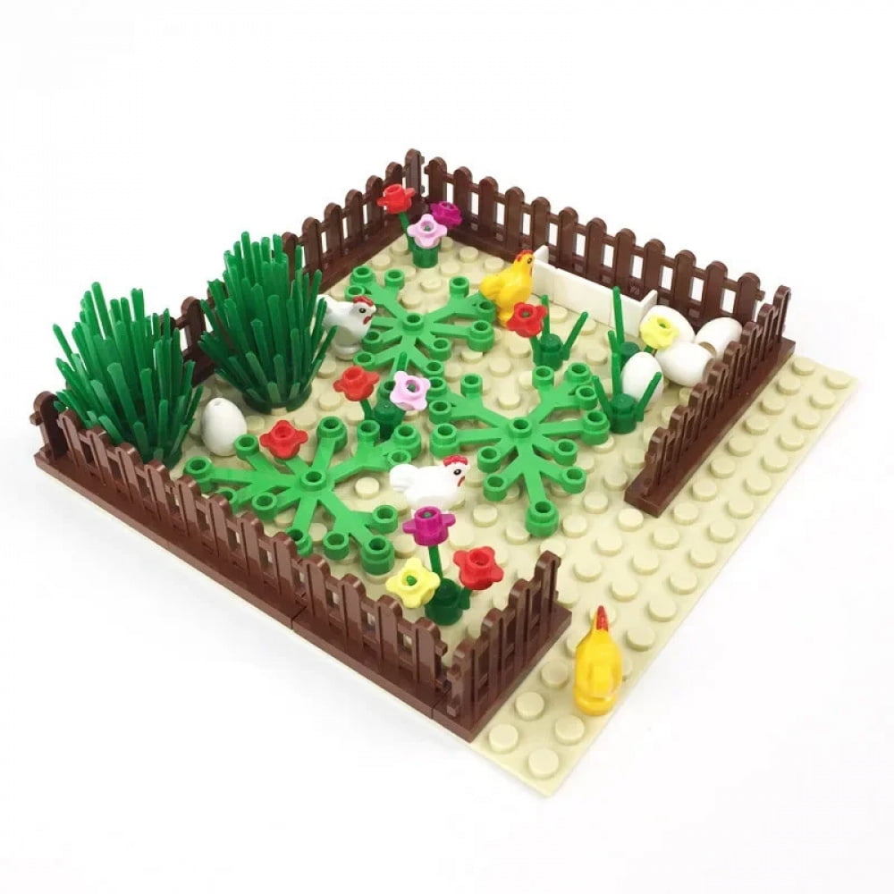 DIY building blocks small particle building blocks cattle pen pig shed ...