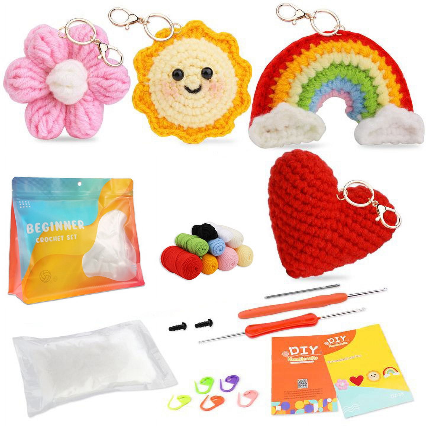 DIY cartoon doll material package set handmade crochet material package ...