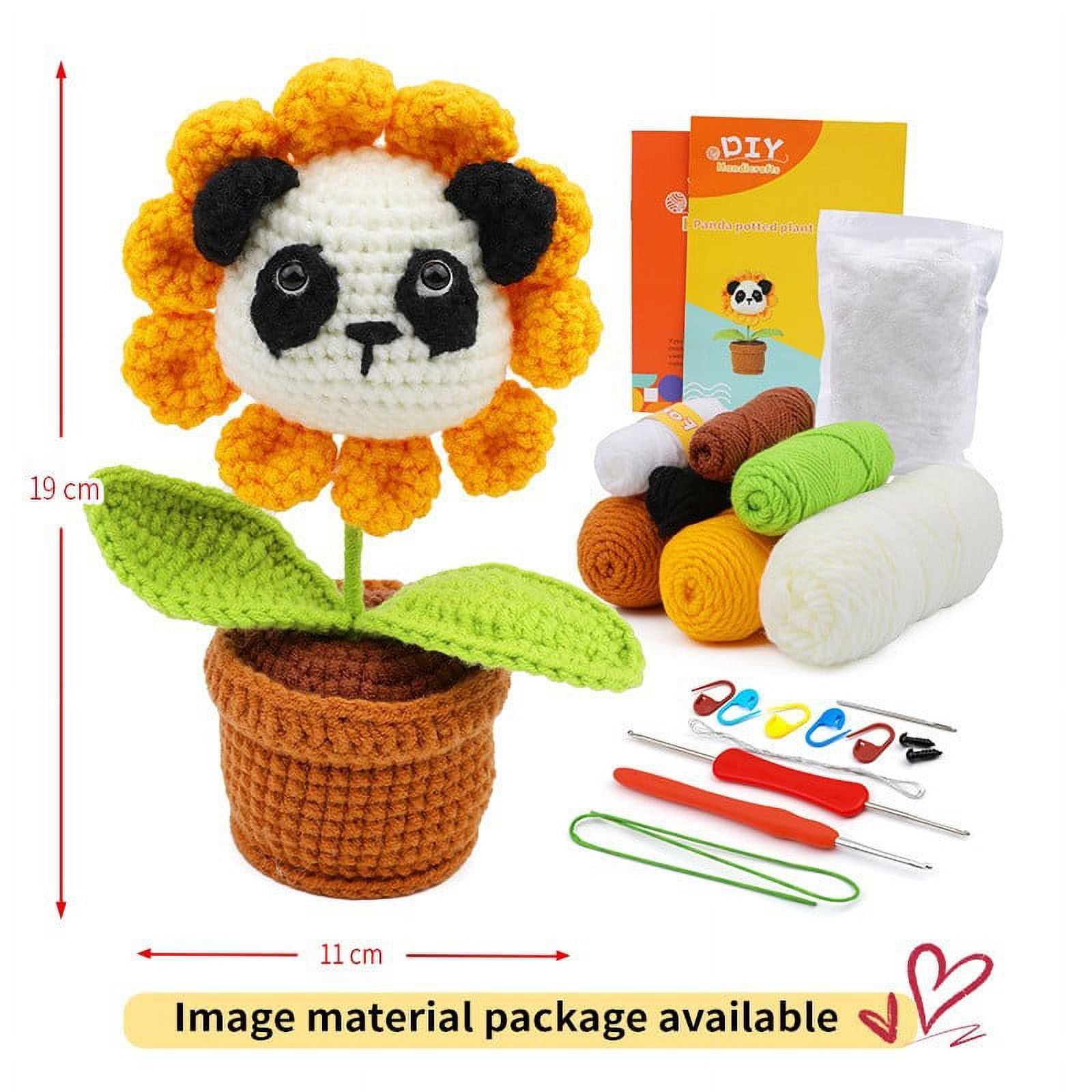 DIY cartoon doll material package set handmade crochet material package ...