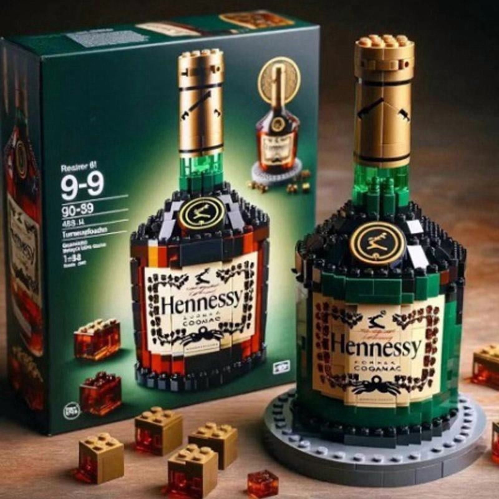 DIY custom wine bottle building blocks, simulated wine bottle assembly ...