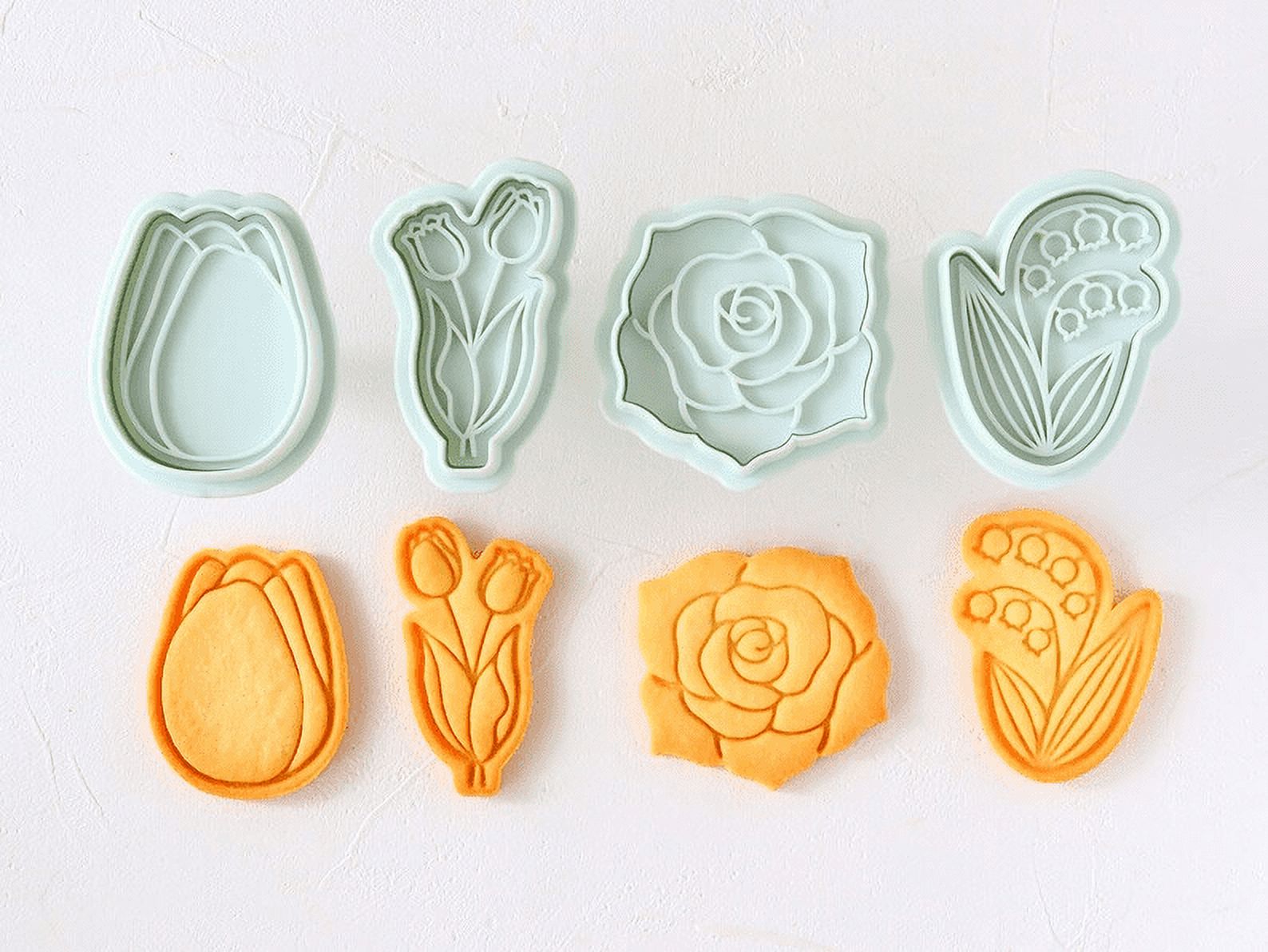 DIY handmade creations flower molds, rose tulip lily of the valley ...