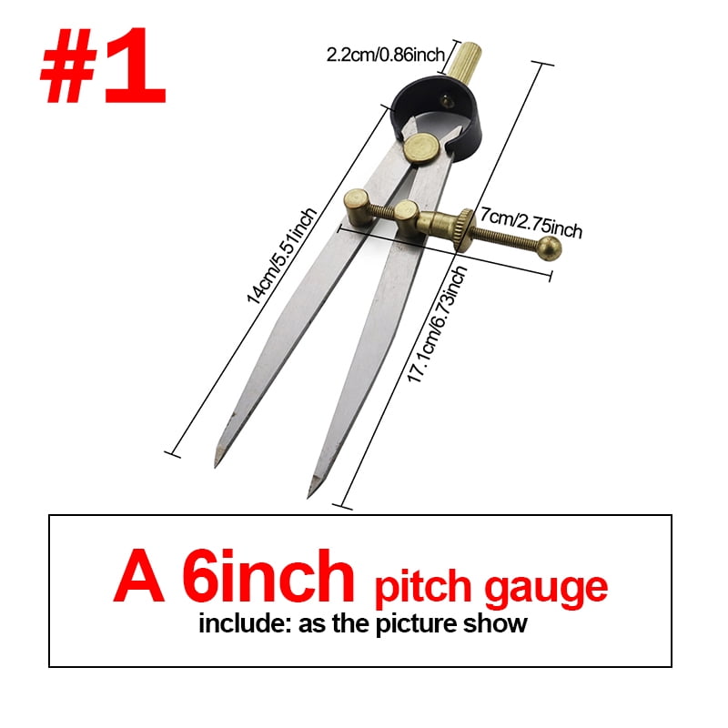 DIY leather tools Adjustable Scriber Wheel Compass Leather Stitch Hole ...