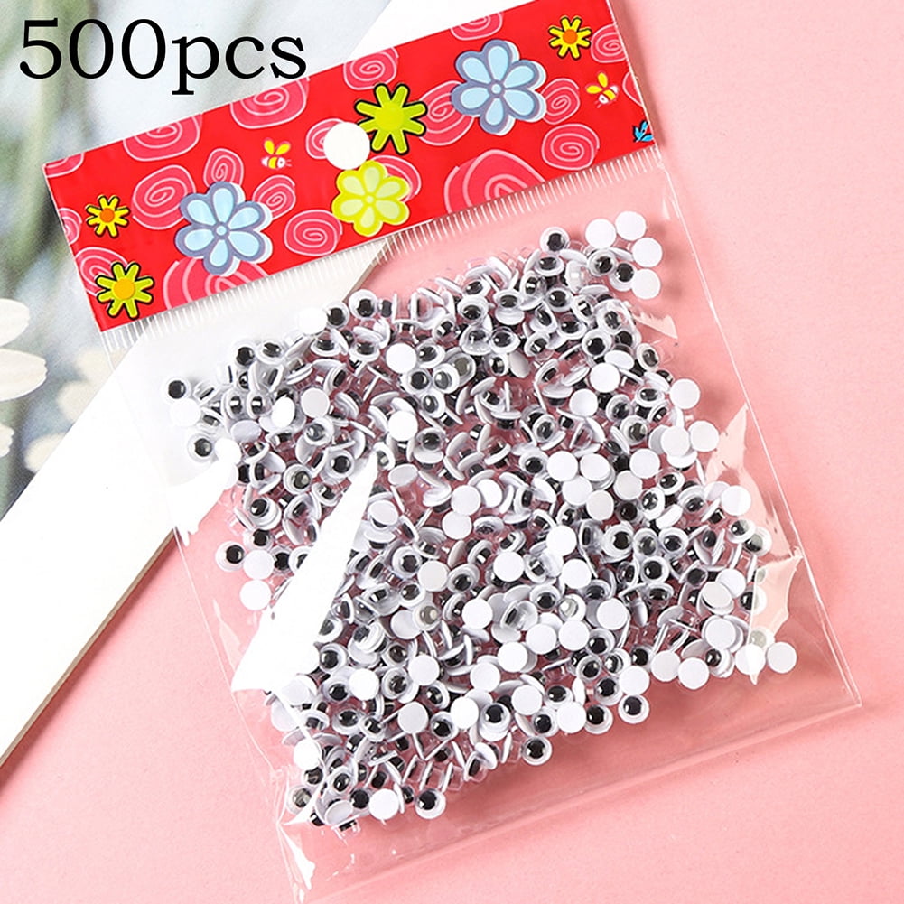 DIY movable eye stickers black and white color doll eyes craft supplies ...