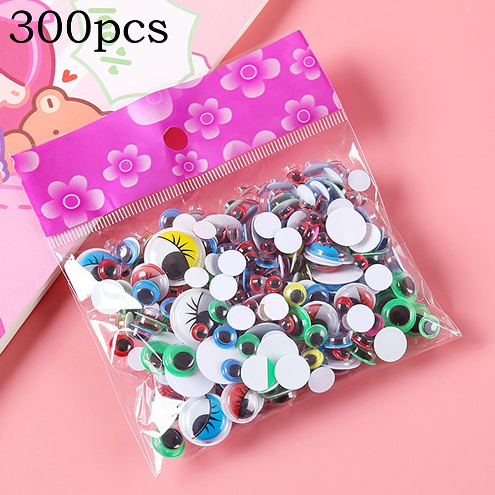 DIY movable eye stickers black and white color doll eyes craft supplies ...