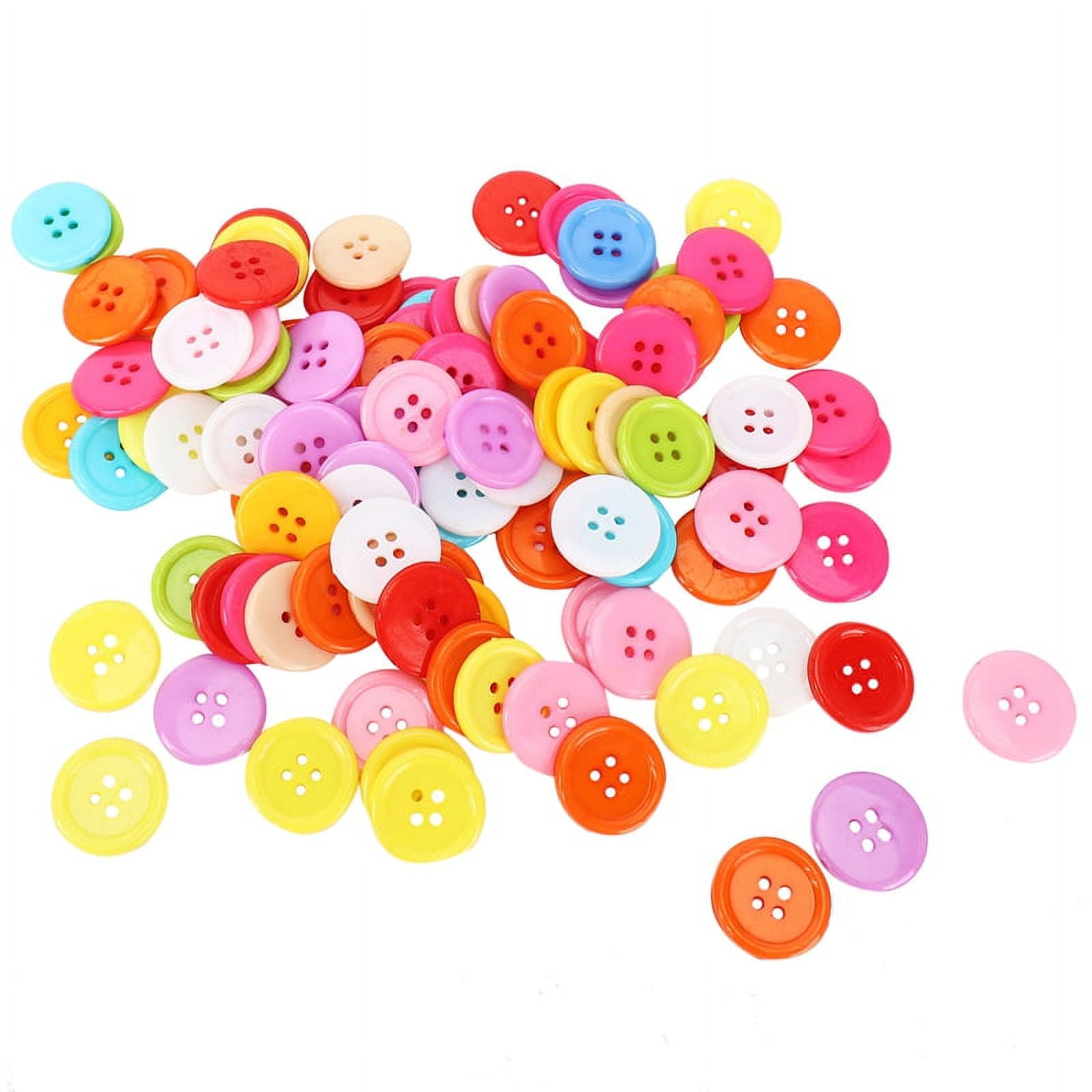 DIY random color Set of 100 sewing buttons Craft for kids DIY toys ...