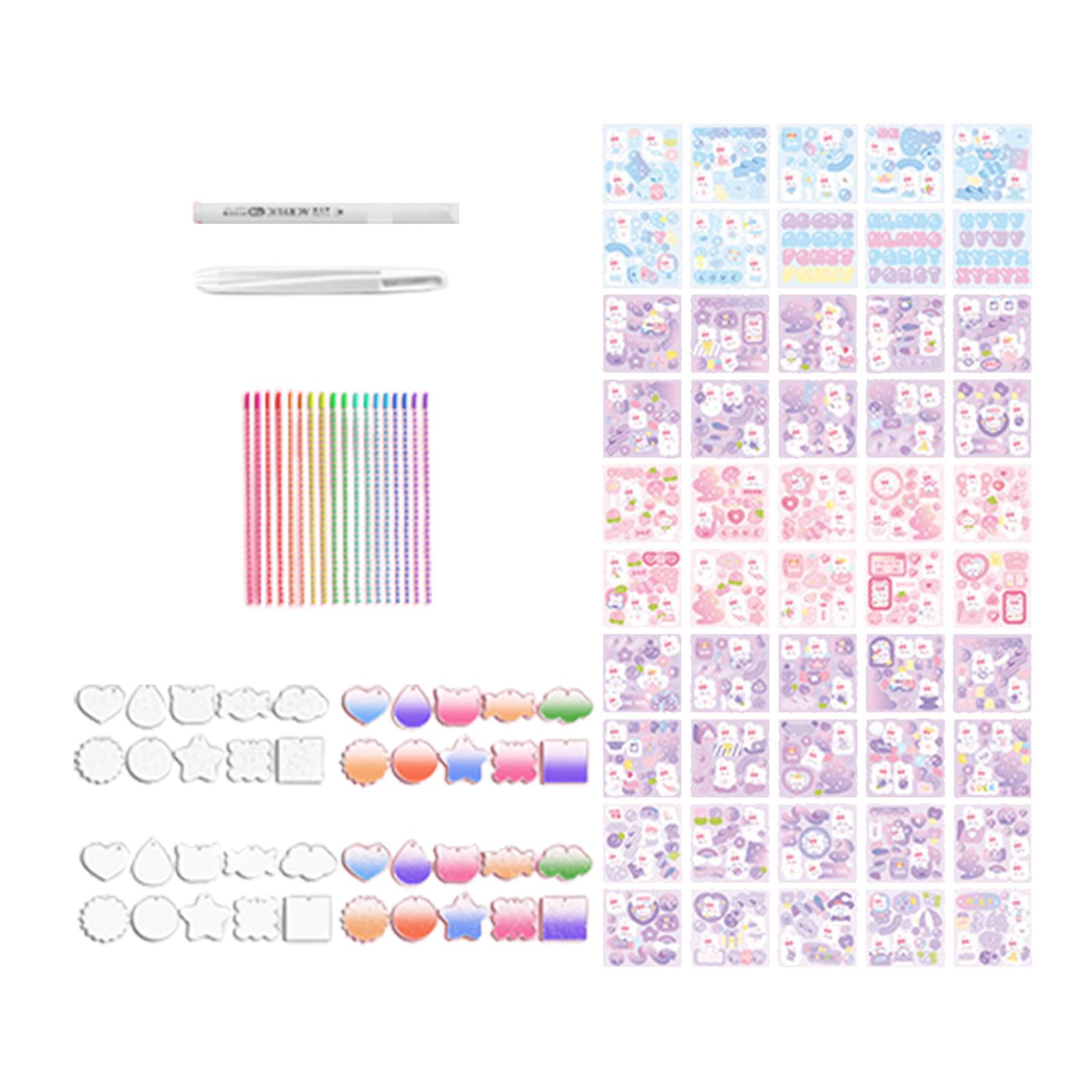 DIY s Card Sticker Set Materials Small Cute Goo Card DIY Set for ...