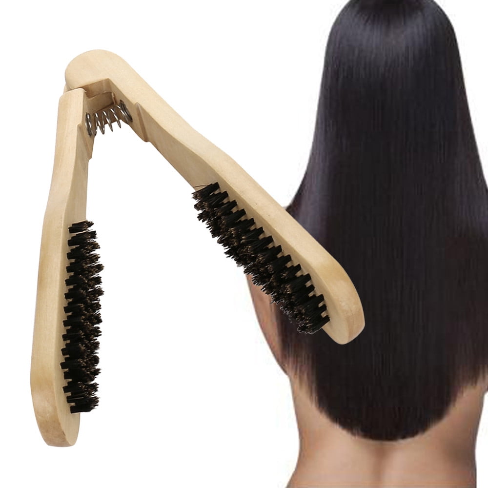 DIY straight hair wild boar mane brush design anti-static comb ...