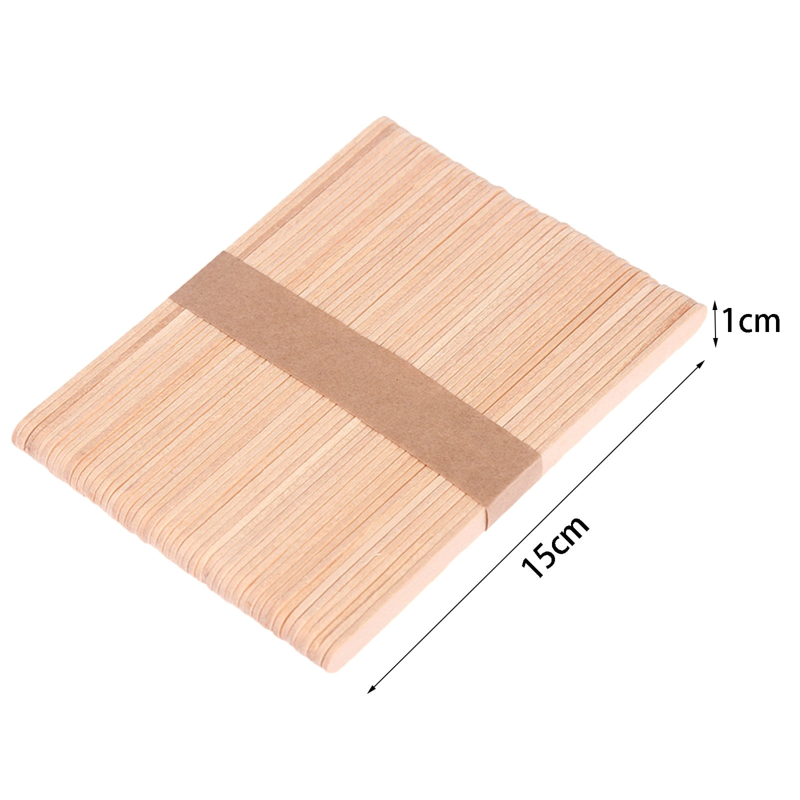 DIY wooden ice cream sticks, natural primary color craft sticks for ...