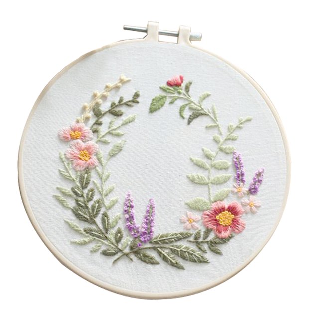 DIY work Kits with Embroidery Hoop Stitch Craft, Pattern - Walmart.com