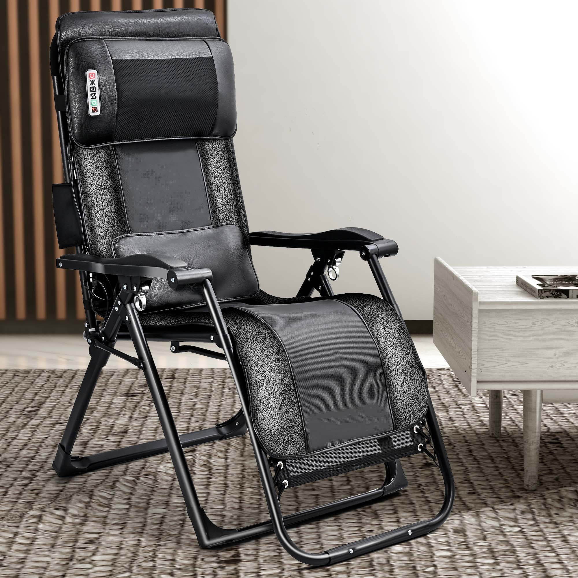 DIYAREA Foldable Full Body Massage Chair with Adjustable Backrest and ...