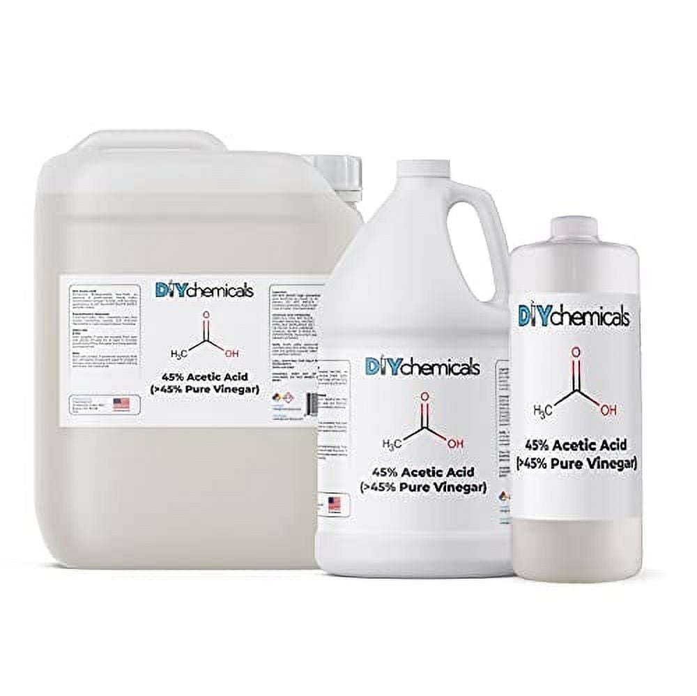 DIYChemicals 45% Acetic Acid - Industrial Grade, Highly Concentrated ...