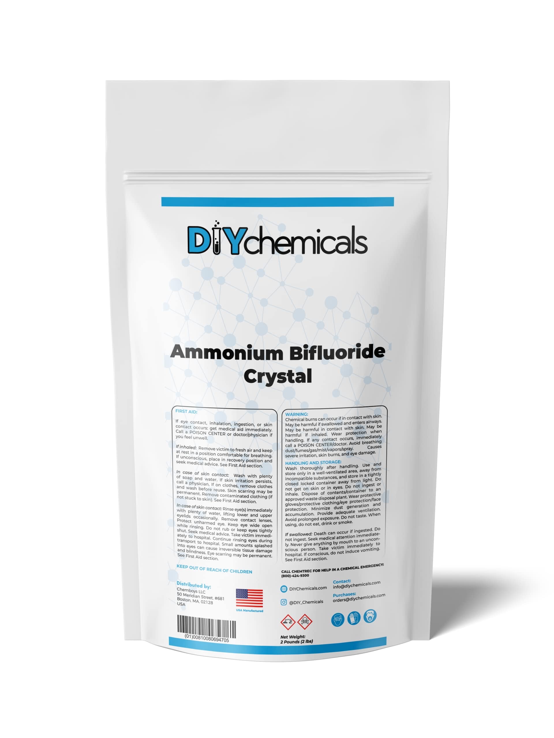 DIYChemicals Ammonium Bifluoride Crystal - Brightening of Aluminium ...