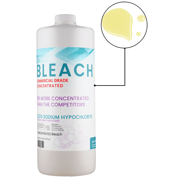 Chemfulfill Bleach - Sodium Hypochlorite 12.5% (Concentrated Bleach ...
