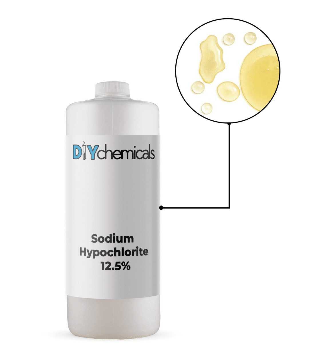DIYChemicals Bleach - Concentrated Bleach (Sodium Hypochlorite 12.5% ...