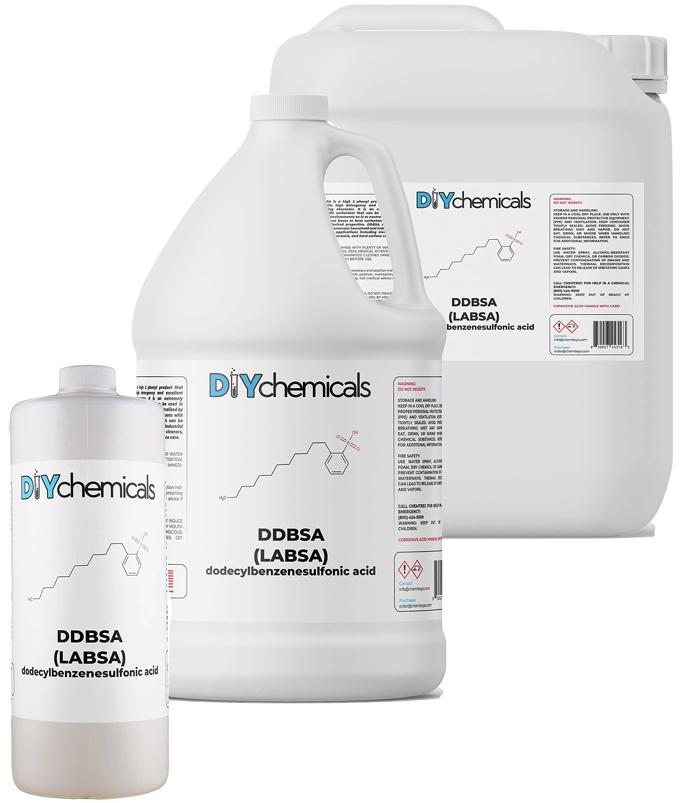 DIYChemicals | DDBSA/LABSA (dodecylbenzenesulfonic Acid) | 8 fl oz ...