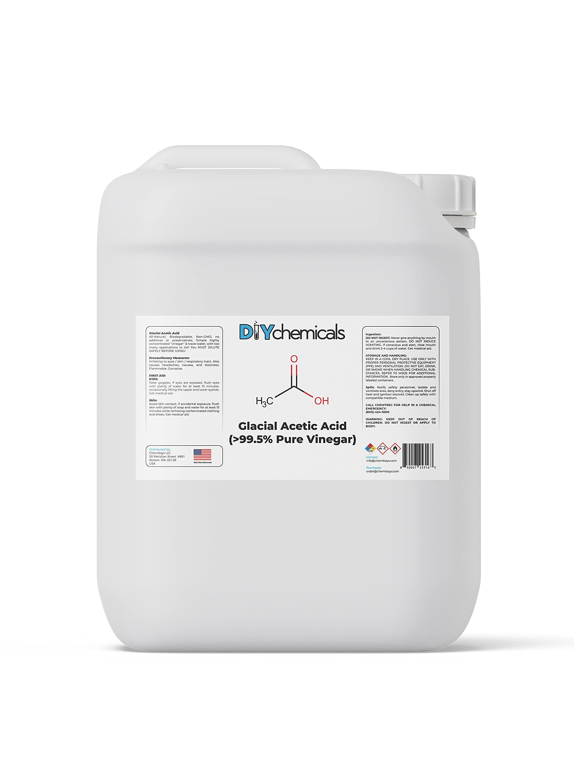 DIYChemicals Glacial Acetic Acid Solution - Highly Concentrated Formula ...