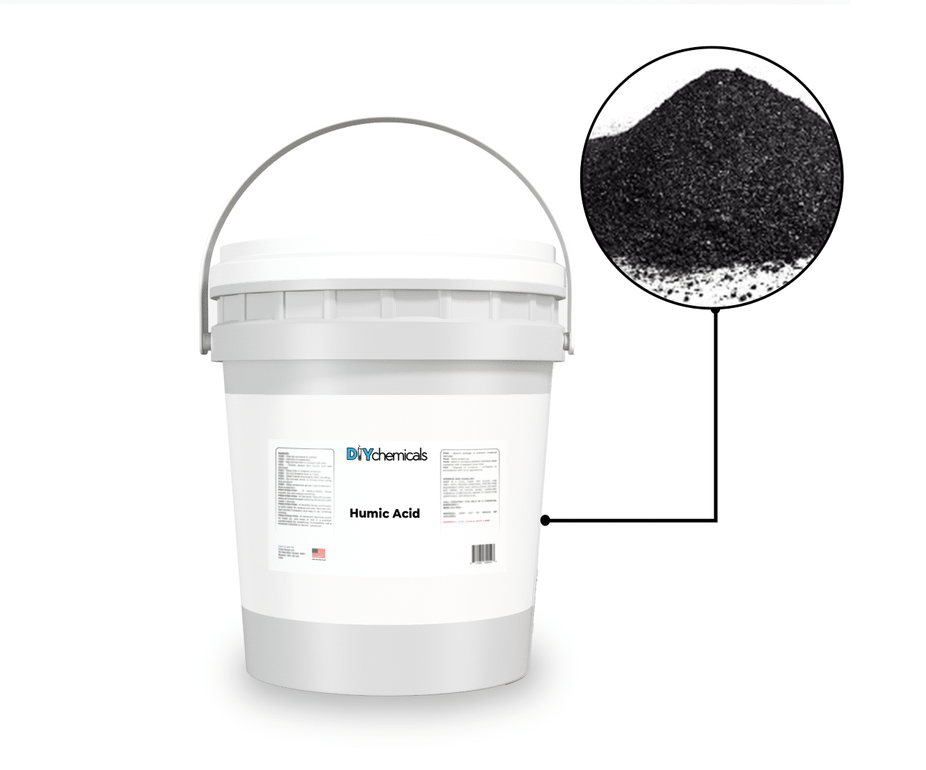 DIYChemicals Humic Acid - Humic Concentrate, Liquid or Powder, Organic ...