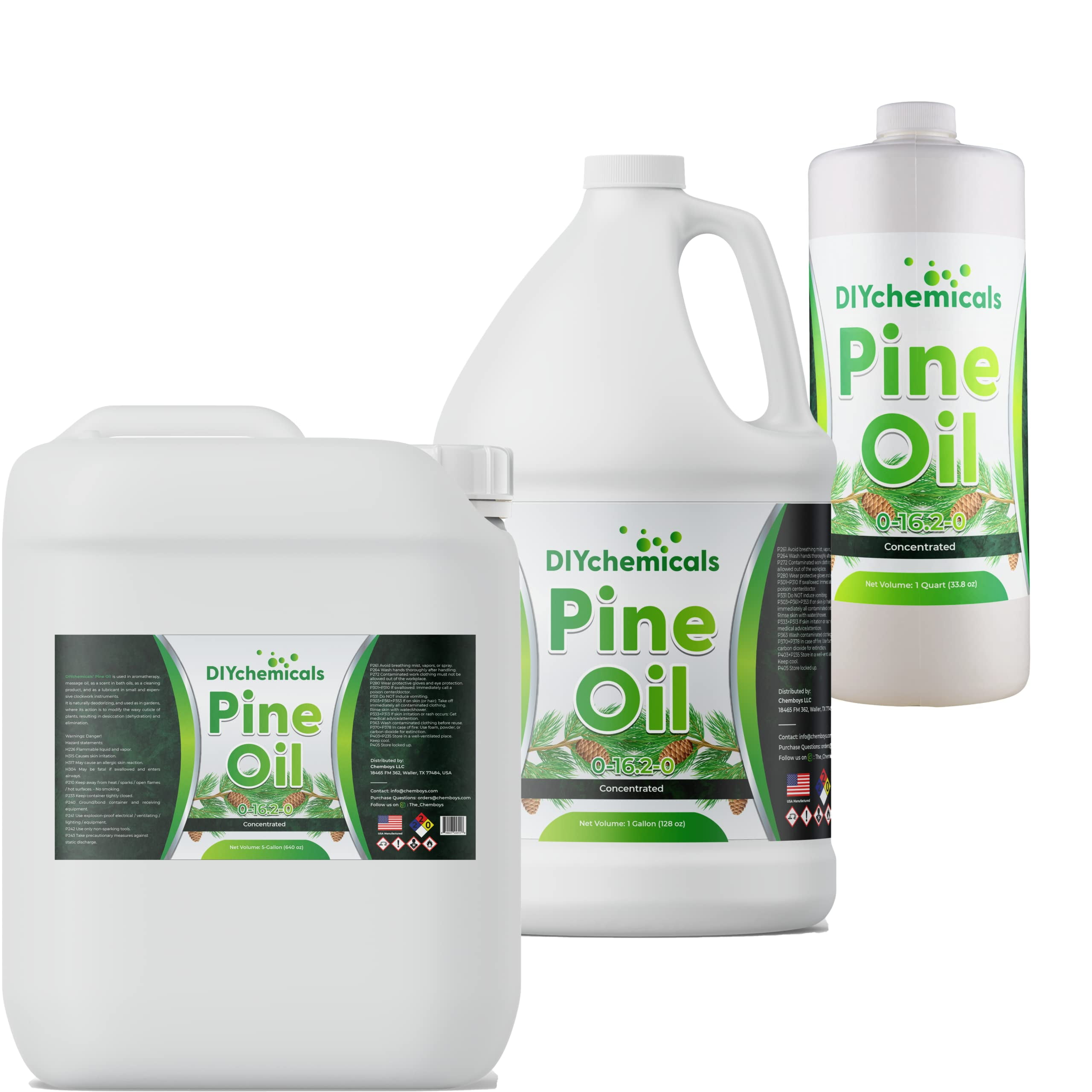 DIYChemicals Organic Pine Oil - Highly Concentrated Essential Oil ...