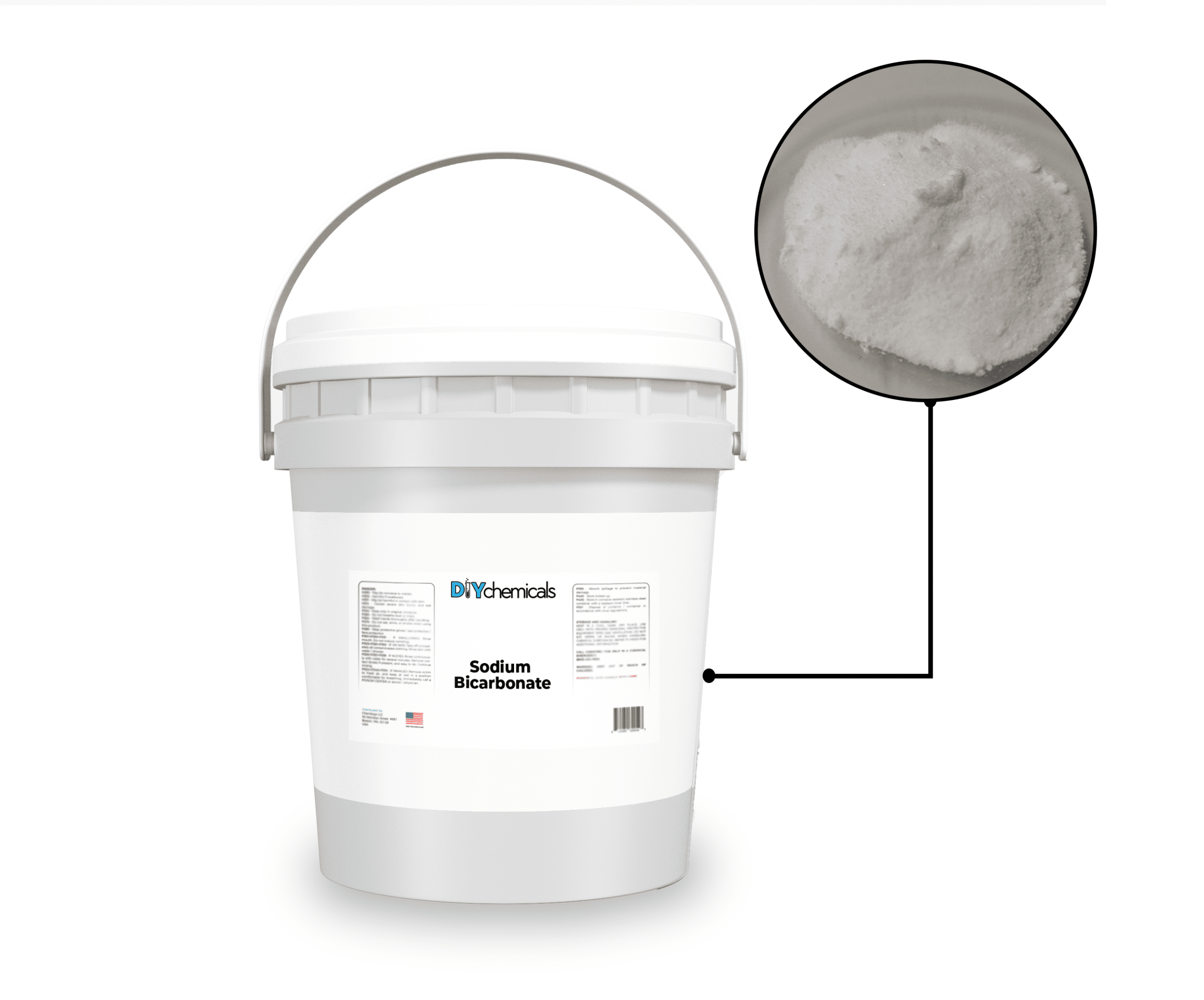DIYChemicals Sodium Bicarbonate - 99%+ Concentration, Laboratory ...