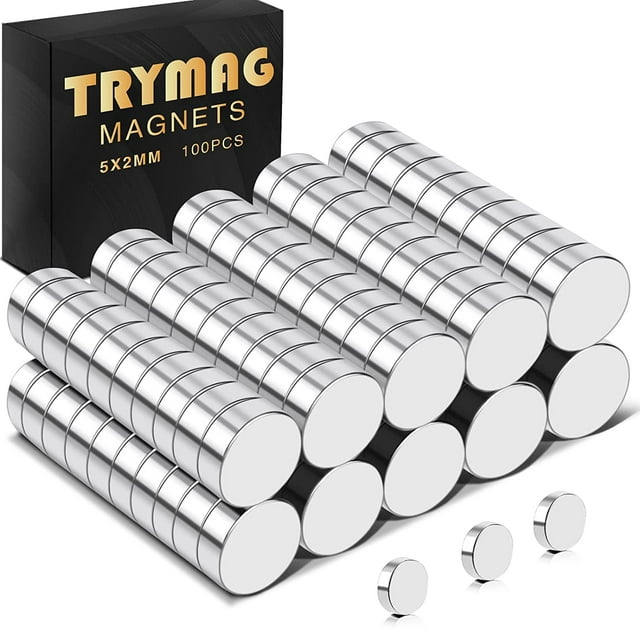 DIYMAG 100Pcs Round Small Refrigerator Magnets, Multi-Use Tiny Mini ...