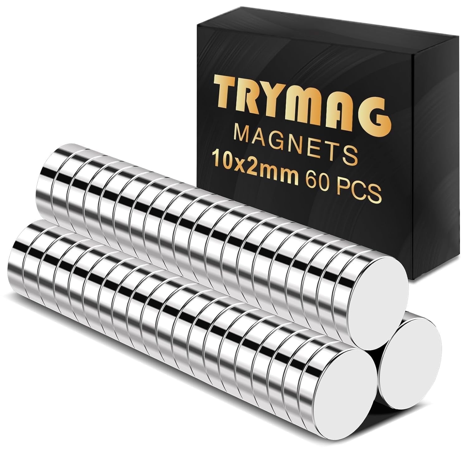 Diymag 60Pcs Small Circular Magnets, Mini Neodymium Disc Magnets for ...