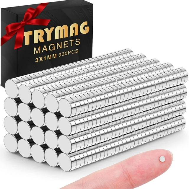 DIYMAG Tiny Magnets, 360Pcs Small Rare Earth Magnets for Whiteboard ...