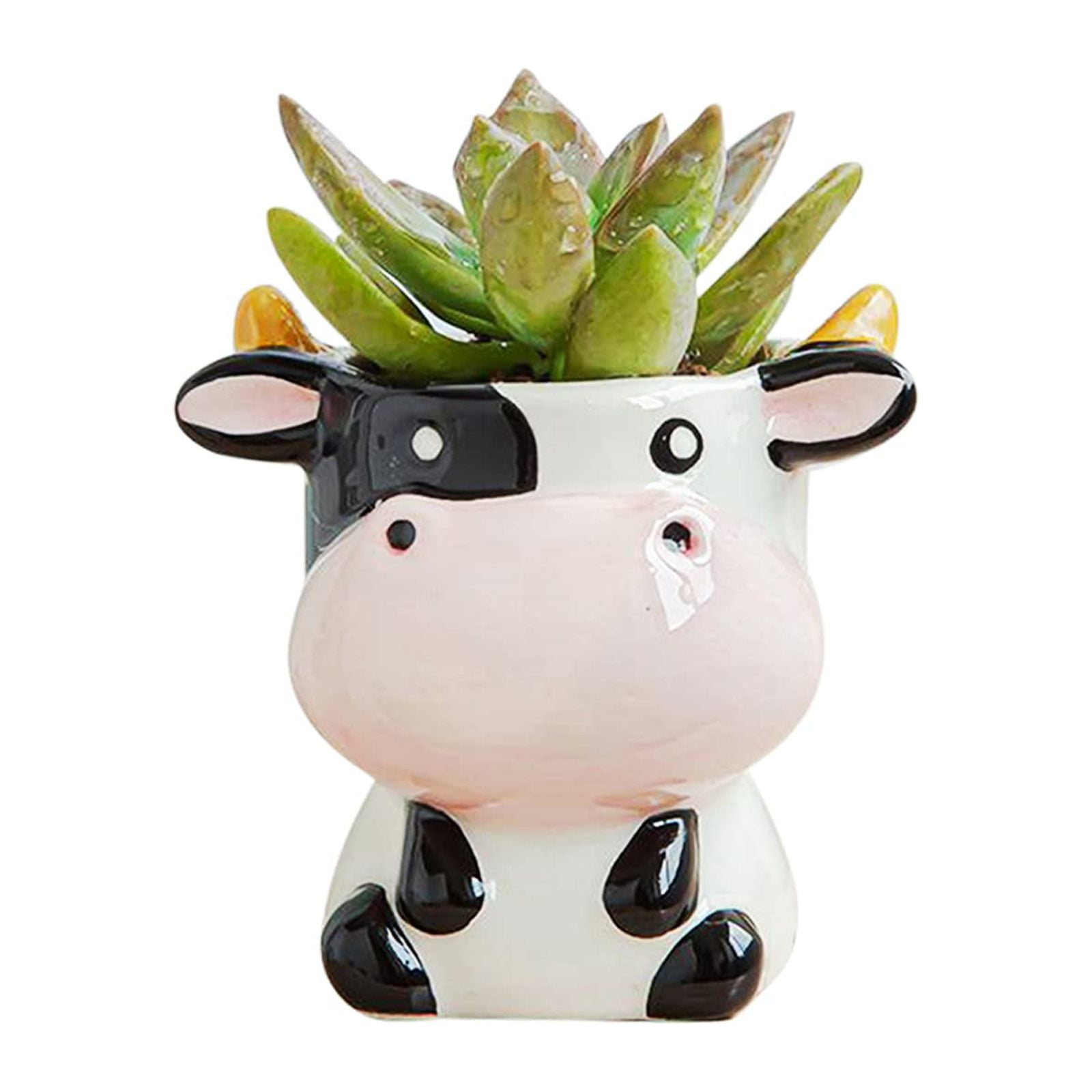 DIYOMR Cute Animal Ceramics JKF25 Planter Small Succulent Pot Cartoon ...