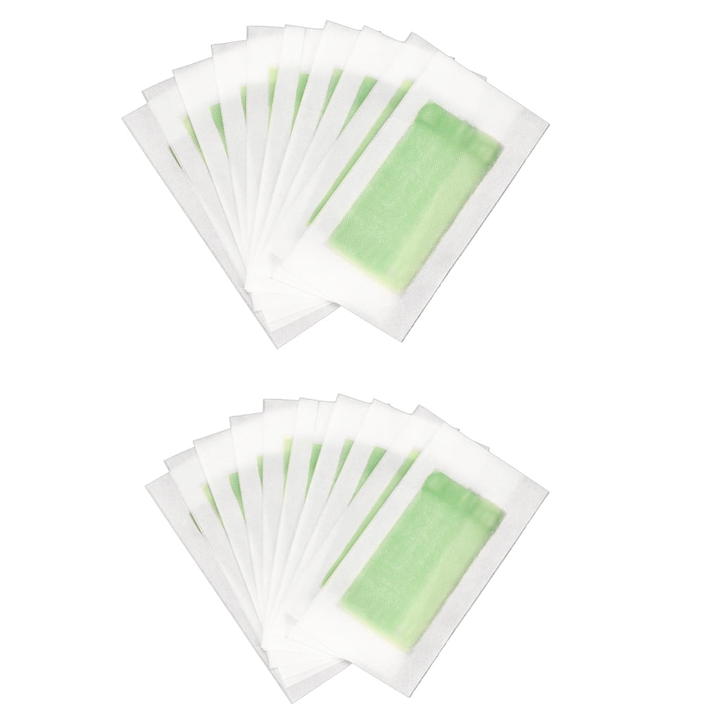 DIYOO 20 Pcs Hair Removal Waxing Strips Body and Facial Hairs Remover ...