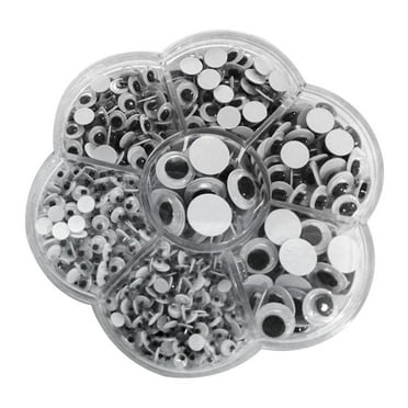 1221 Pieces Self Adhesive Plastic Wiggle Googly Eyes in Assorted Sizes for DIY Crafts ...