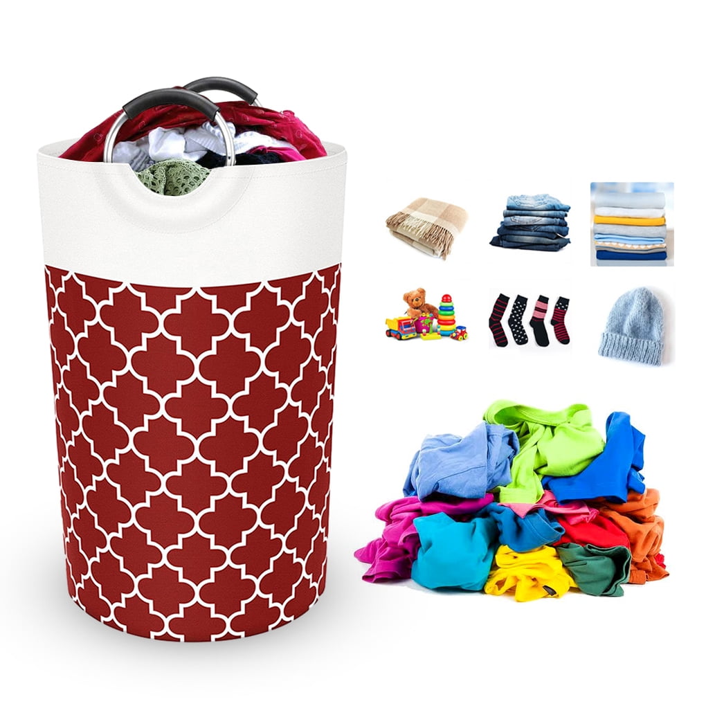 DIYOO 82L Large Laundry Basket Collapsible, Clothes Basket Laundry with ...